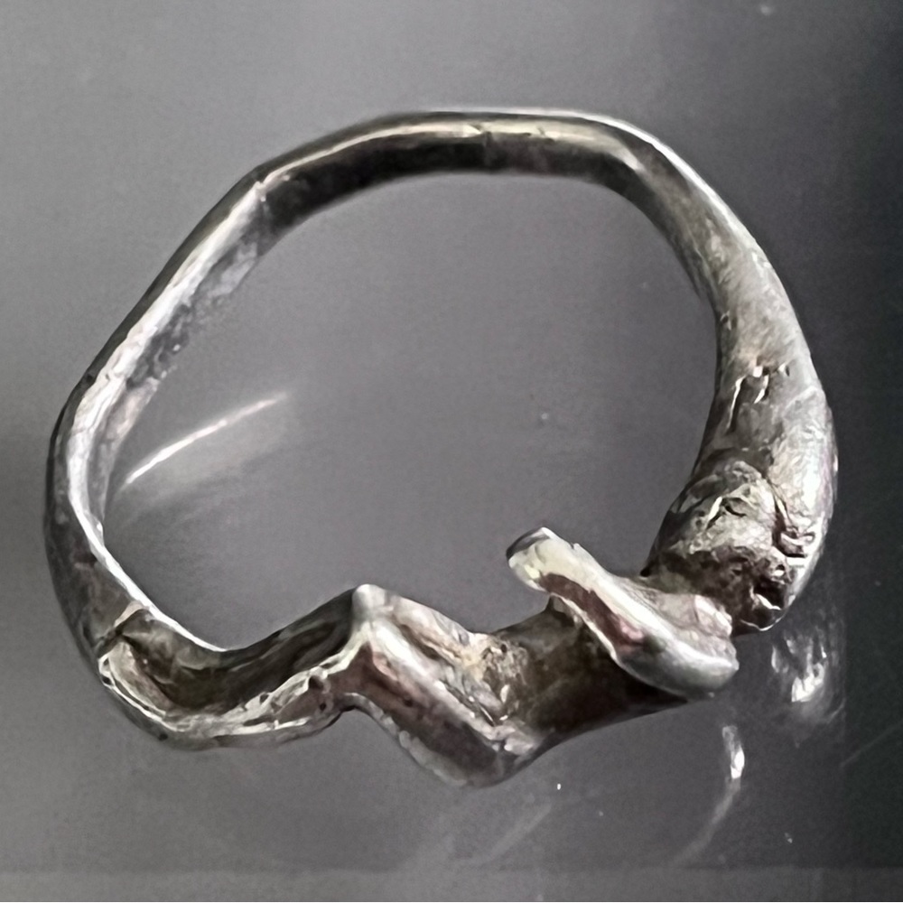 Sterling Silver Female Figure Ring - Gem